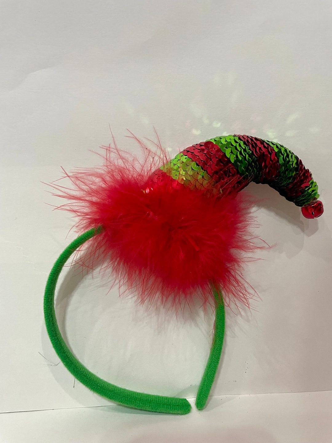 Santa Hat Headband, Santa Hat, Christmas Headband, Elf Headband, Ugly ...