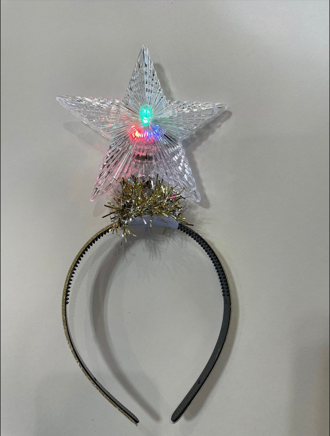 Lighted Star Headband, Christmas Tree Topper Headband, Christmas Star ...