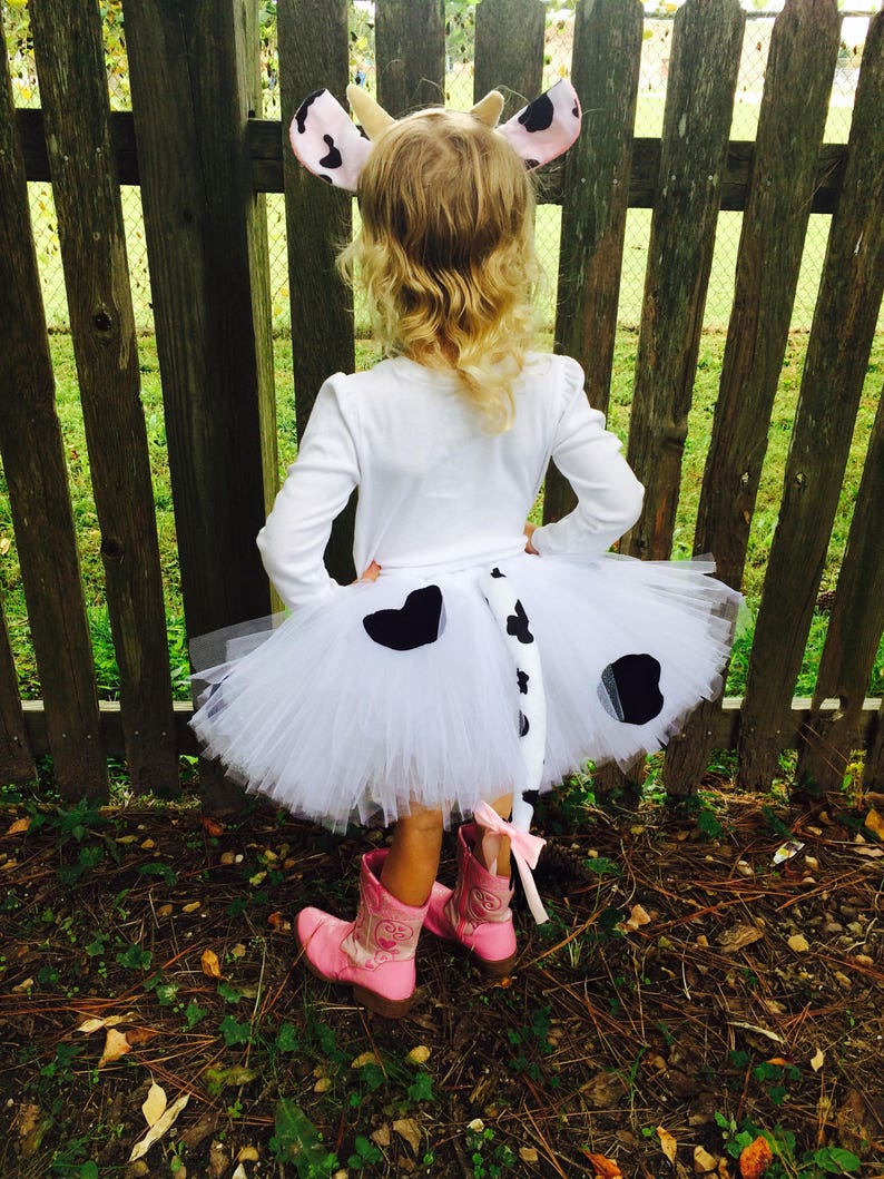 Cow costume cow halloween costume cow tutu cow birthday | Etsy