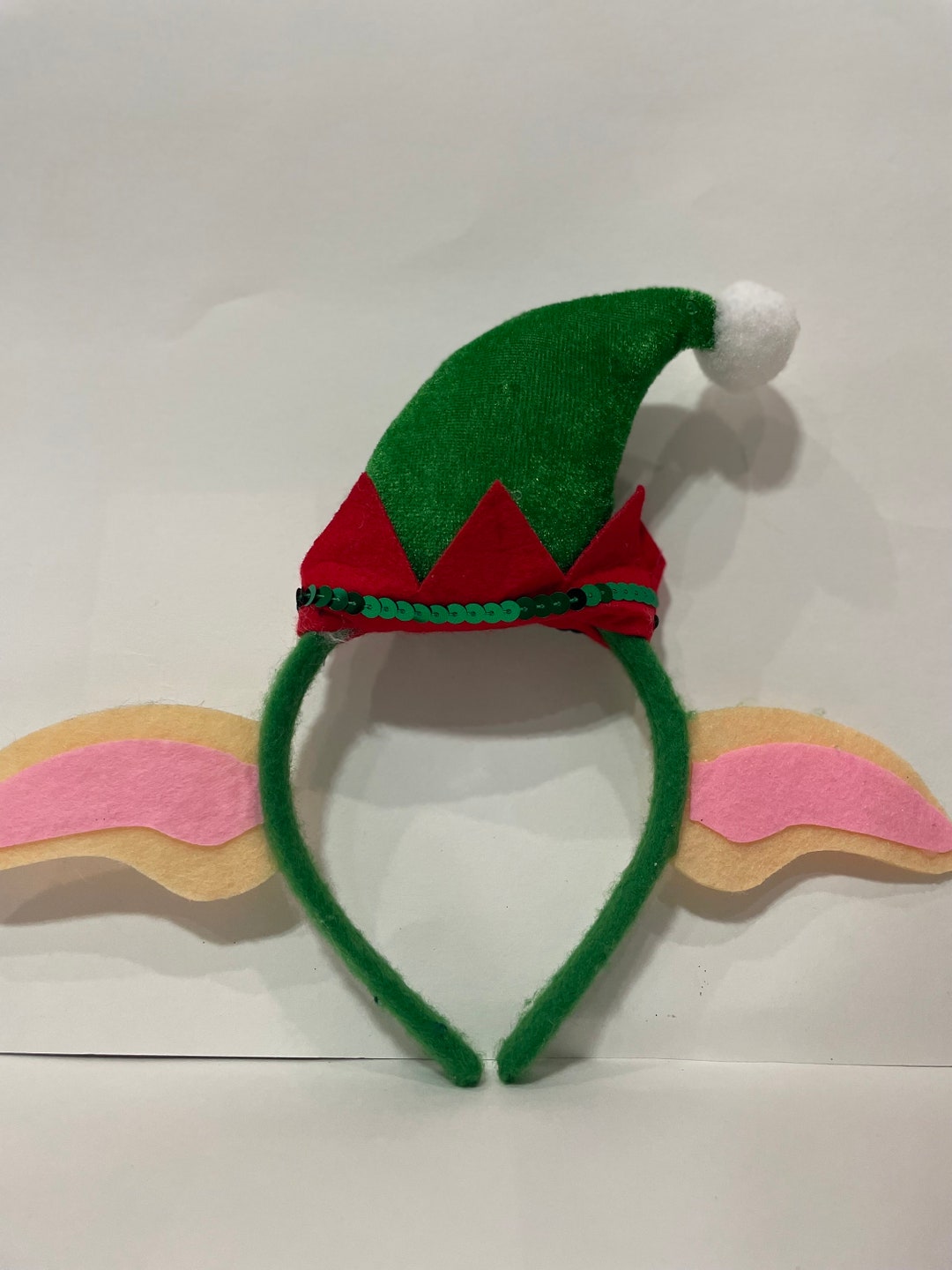 Santa Hat Headband Santa Hat Christmas Headband Elf - Etsy