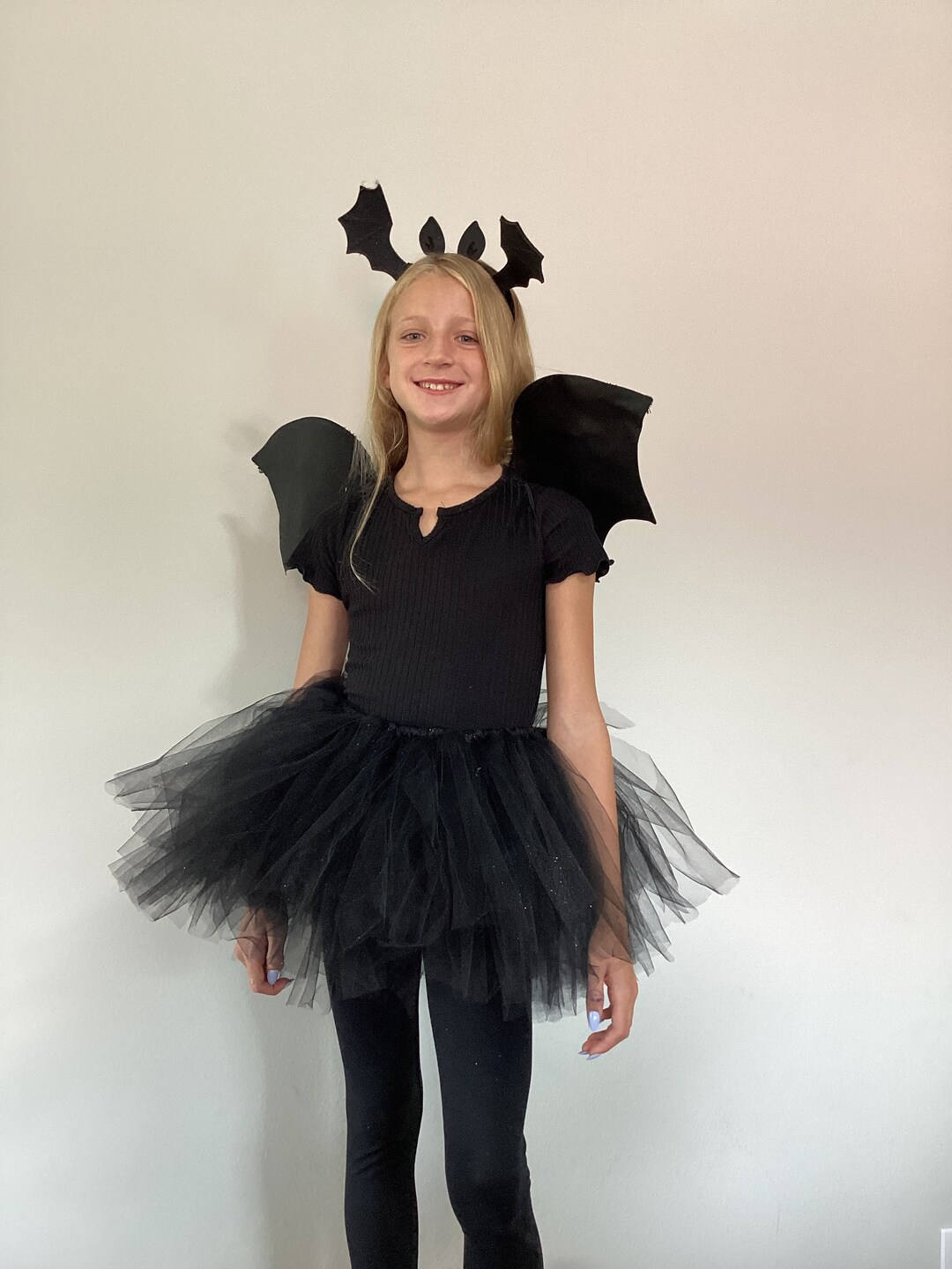 Bat Costume Black Bat Costumeadult Bat Costume Kids Bat - Etsy