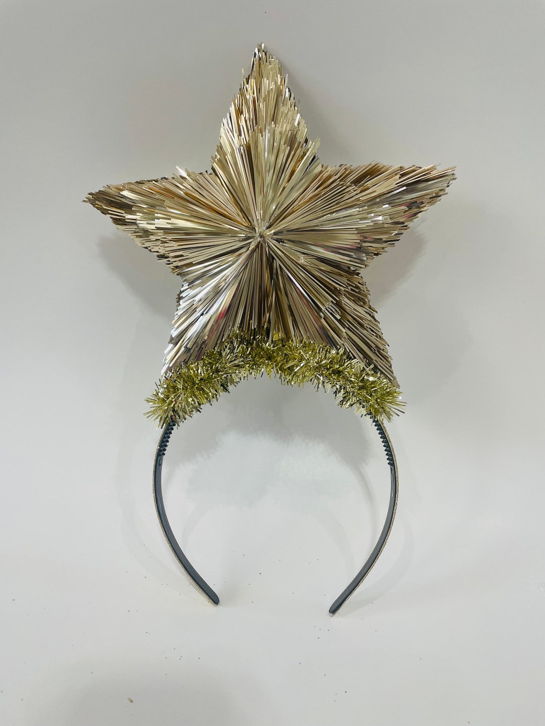 Big Gold Christmas Star Headband, Xmas Tree Topper Headband, Christmas ...