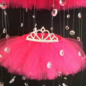Hot Pink Tutu Crystal Mobile, Ballerina Mobile, Princess Mobile, Tutu ...