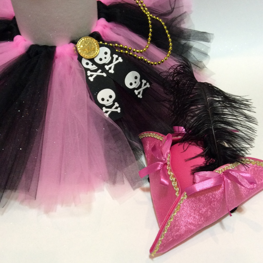 Pink Pirate Costume, Pirate Tutu, Pirate Hat, Mini Pirate Hat, Pink ...