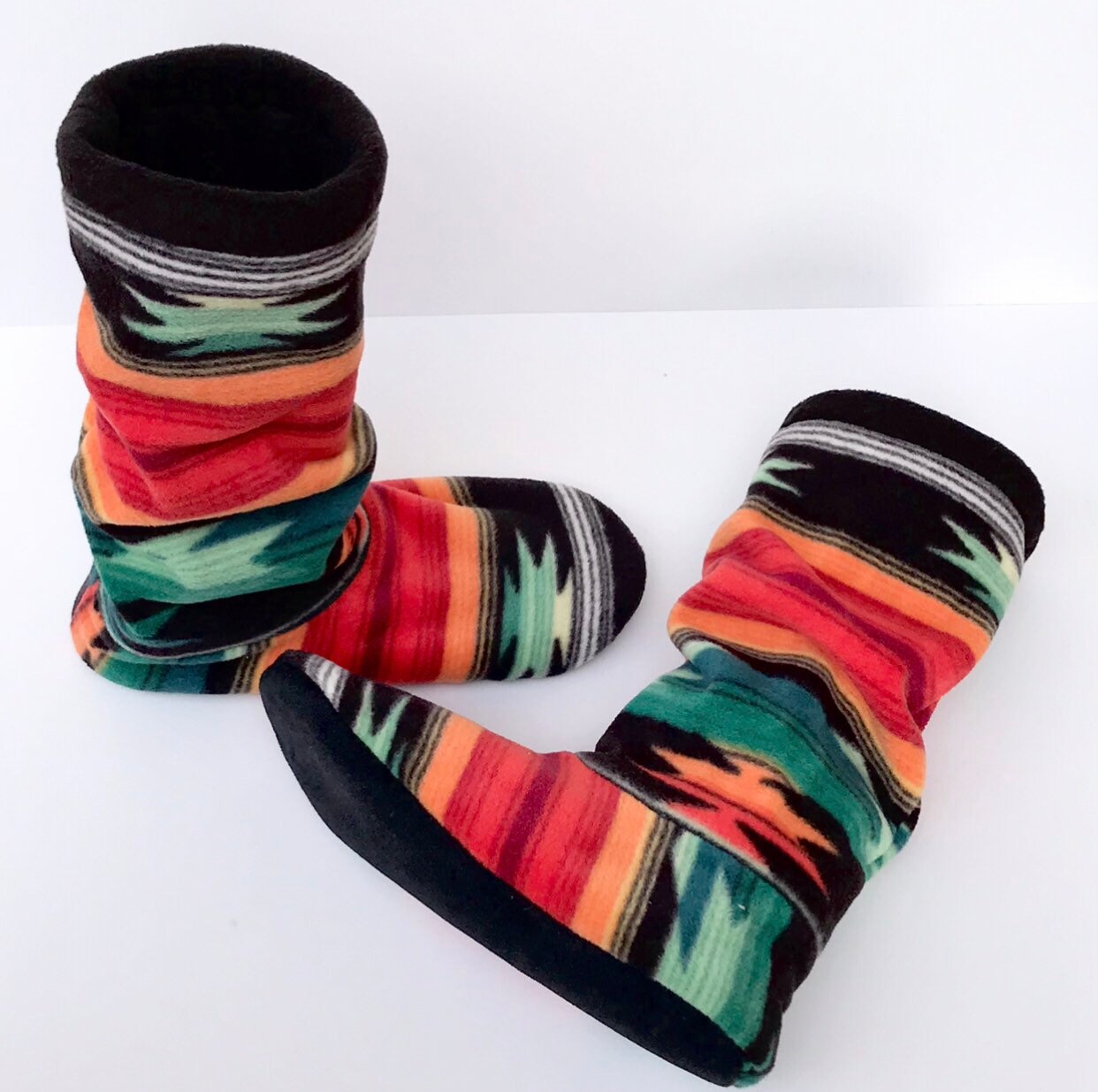 Womens Slippers Moccasin Socks Sock Boots Knee High - Etsy Canada