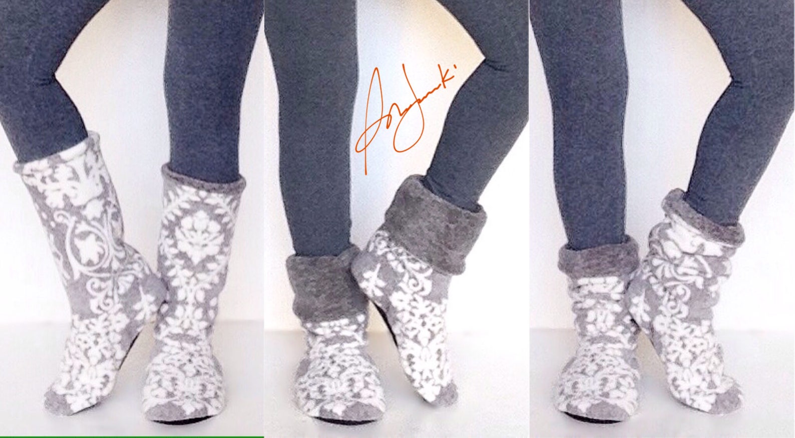 Womens Slippers Moccasin Socks Sock Boots Knee High - Etsy