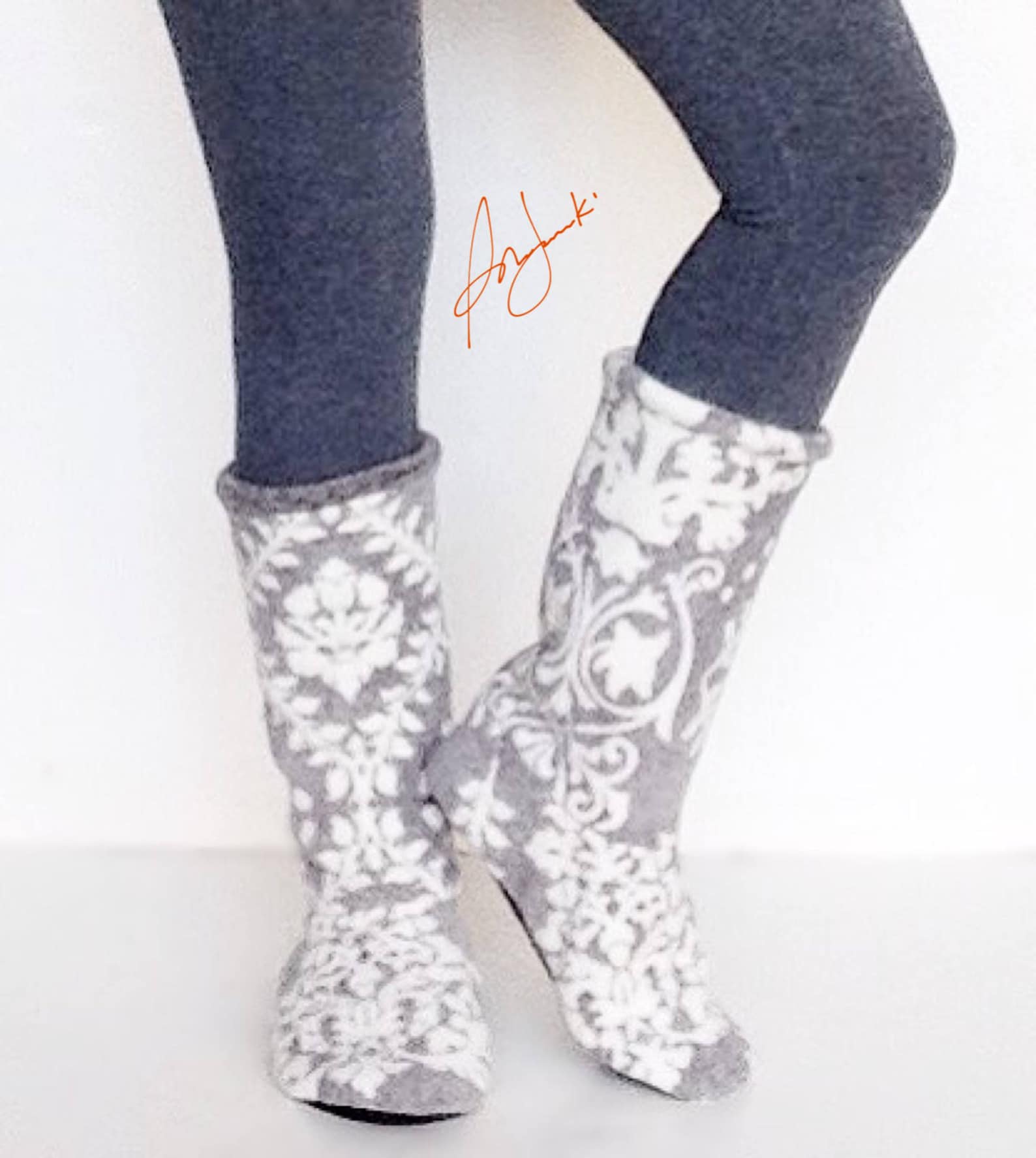 Womens Slippers Moccasin Socks Sock Boots Knee High - Etsy