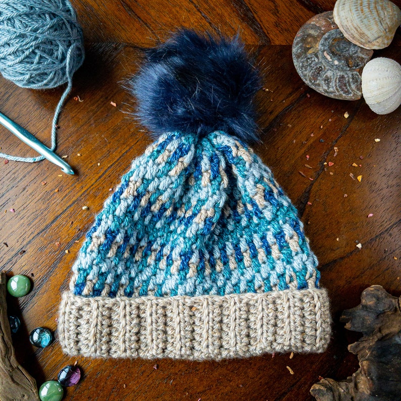 Seaside Beanie Crochet Pattern - Etsy
