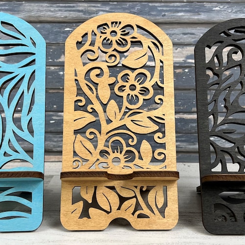 Personalized Wooden Phone Stand Cell Phone Holder - Etsy