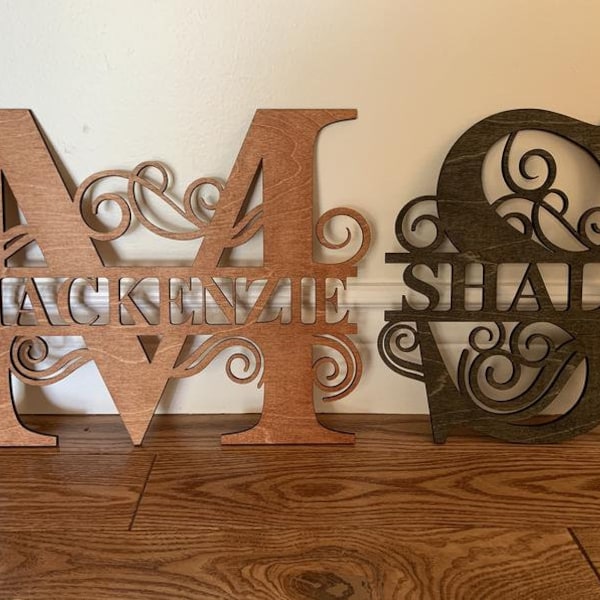 Monogram Wall Decor - Etsy