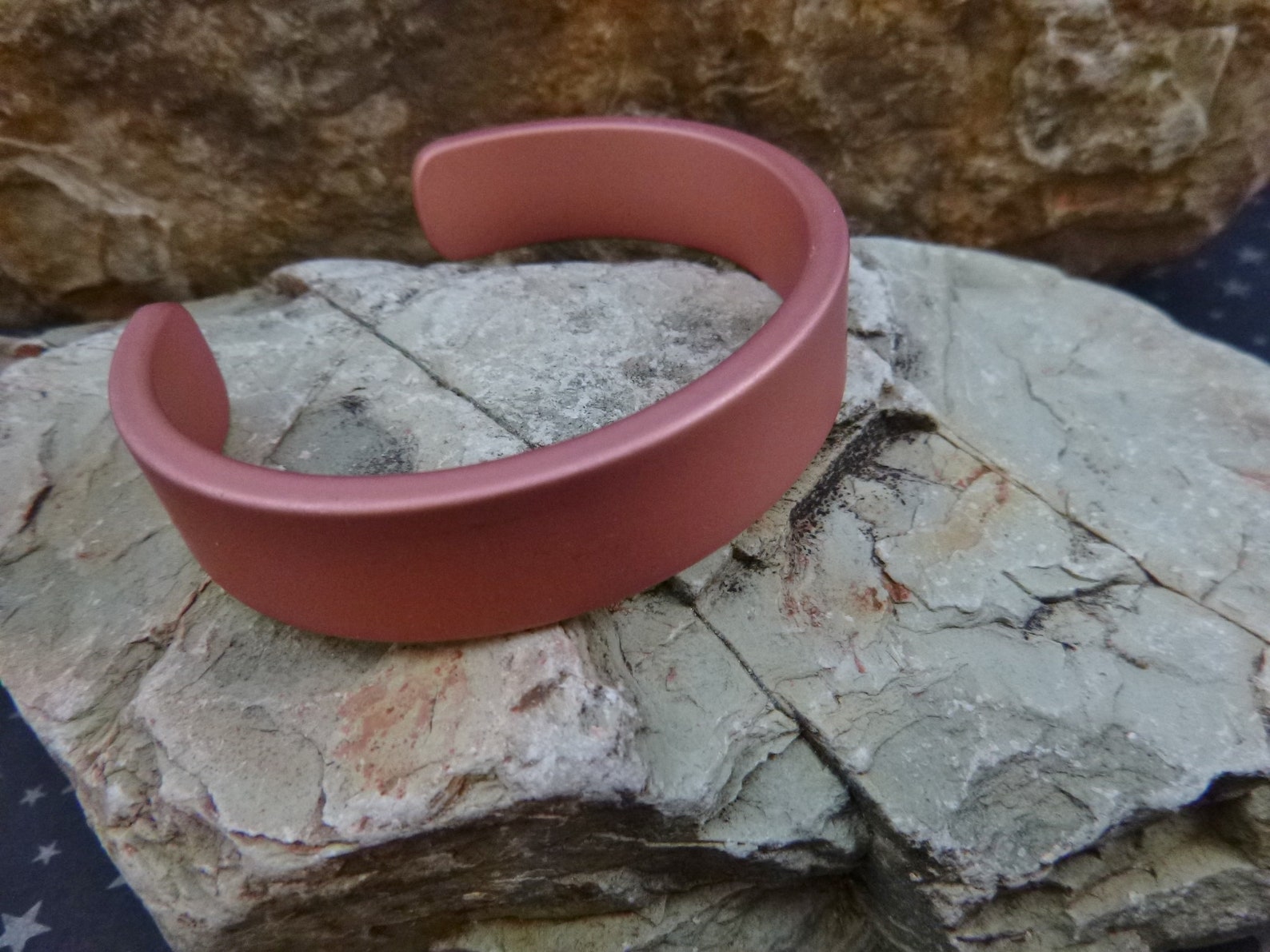 Vintage Titanium Cuff Bracelet 1980s Dusty Pink Titanium | Etsy