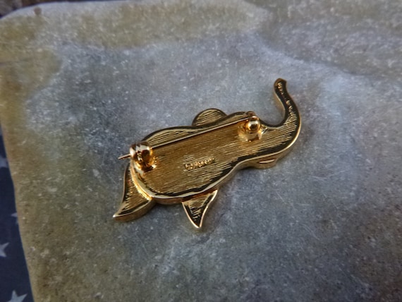 Vintage Monet Rhinestone Elephant Pin: Republican Pol… - Gem