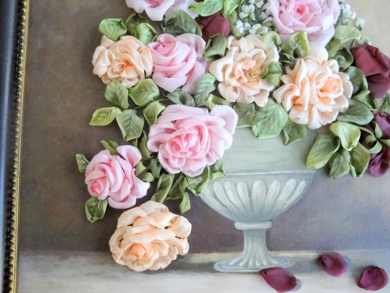 Silk Ribbon Embroidery 'roses ' - Etsy