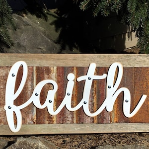 Rustic Faith Sign, Faith Signs, Rustic Home Decor, Rustic Wall Decor ...