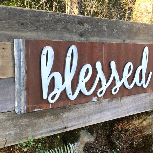 Grateful Thankful Blessed Kitchen Signs Home Decor - Etsy