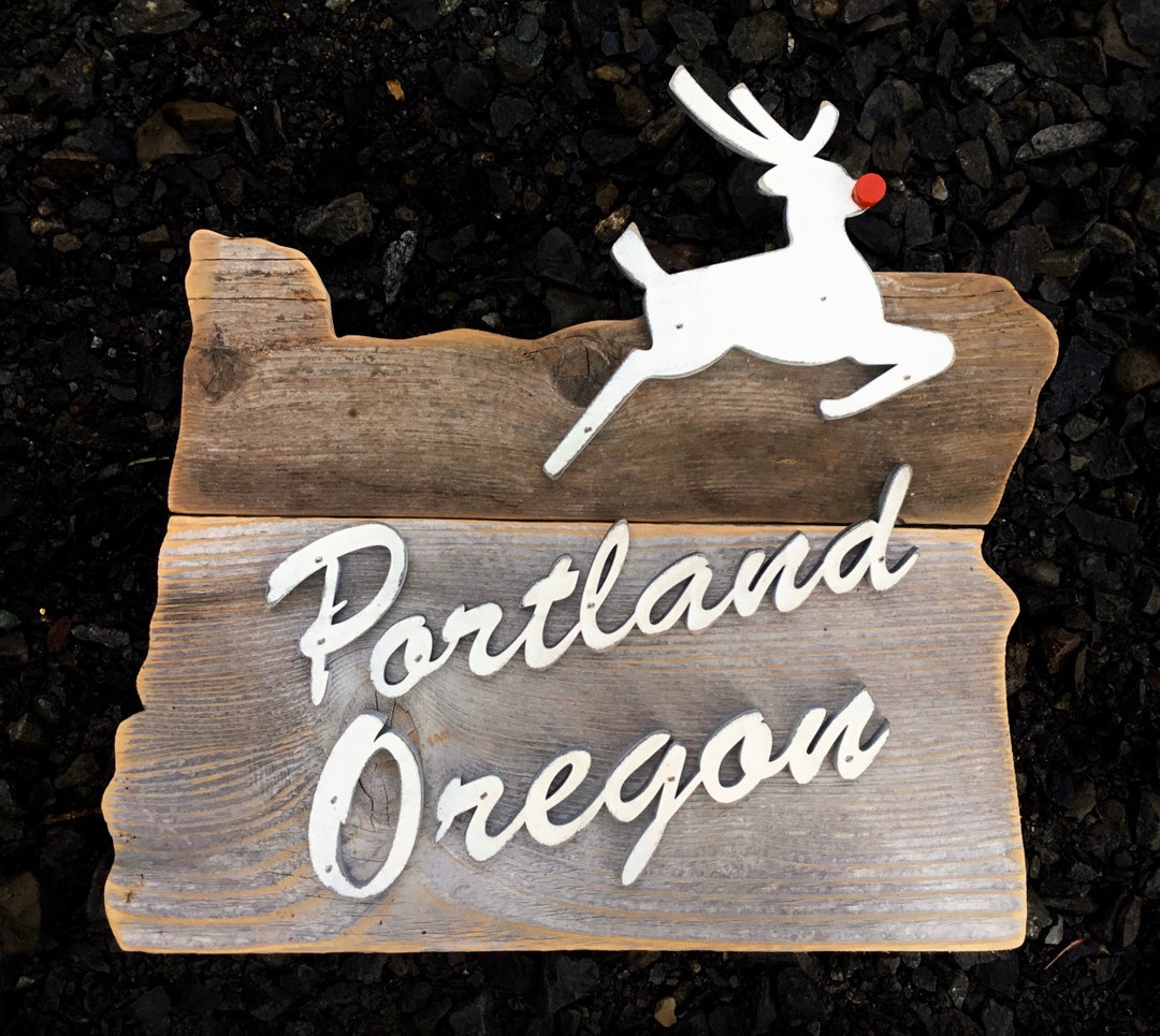 Portland Oregon Sign, Portland Oregon Old Town Sign, White Stag Sign ...