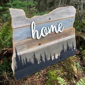 Large Oregon Sign, Oregon Wood Sign, Oregon Decor, Oregon State Sign ...
