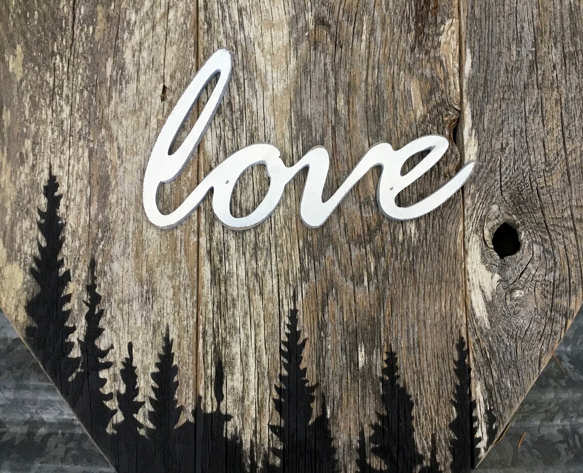 Heart Decor Wood Heart Wooden Heart Heart Love Heart Art - Etsy