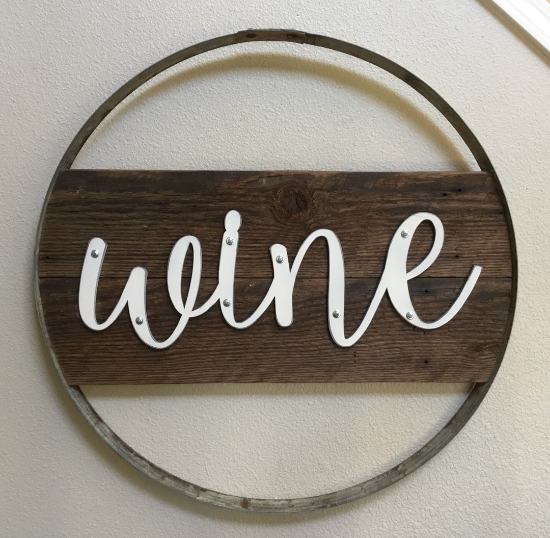 Wine Sign, Wine Signs, Wine Decor, Wine Gifts, Rustic Home Decor ...
