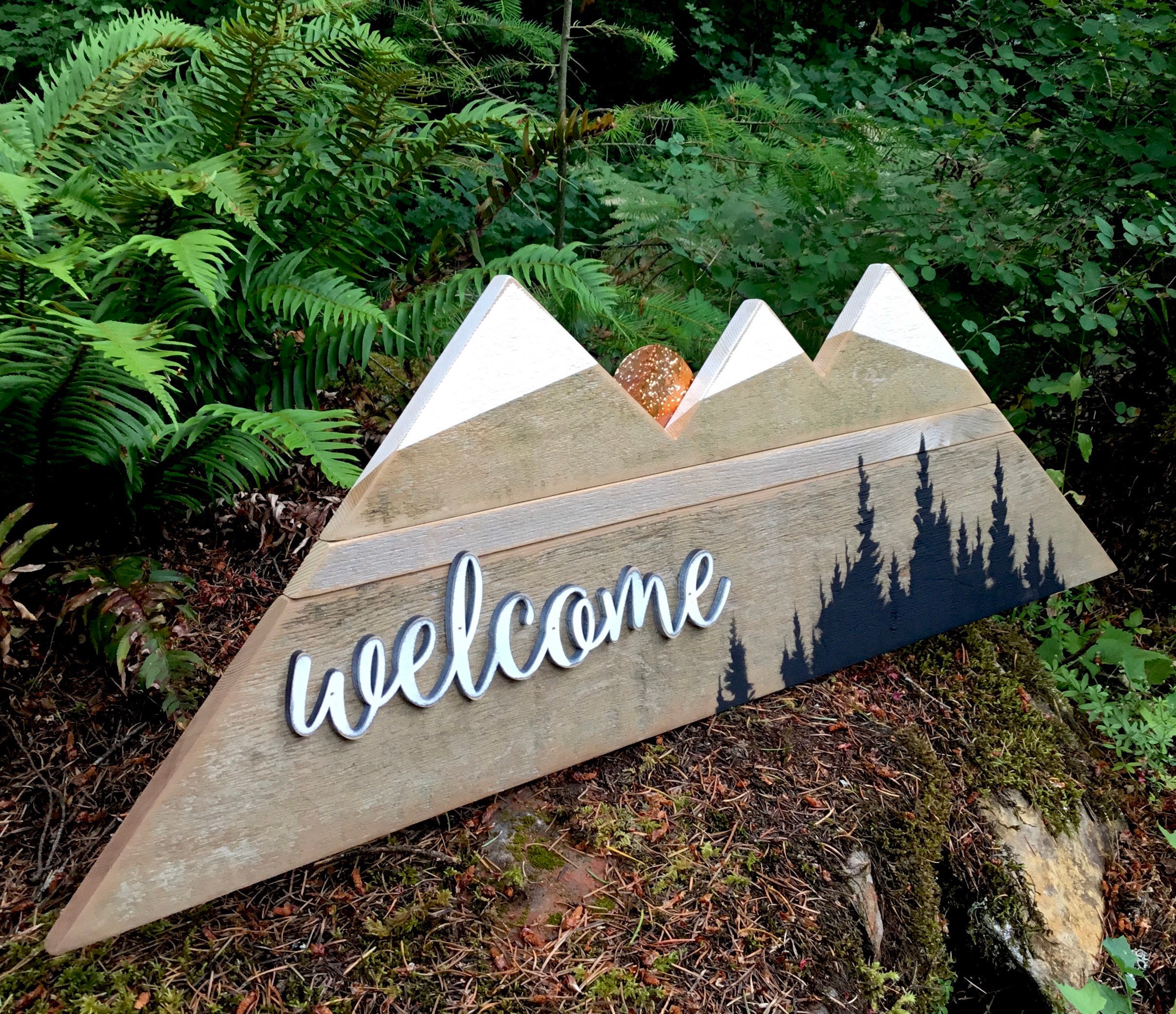 Mountain Wall Art Mountain Decor Explore Sign Mountains - Etsy UK