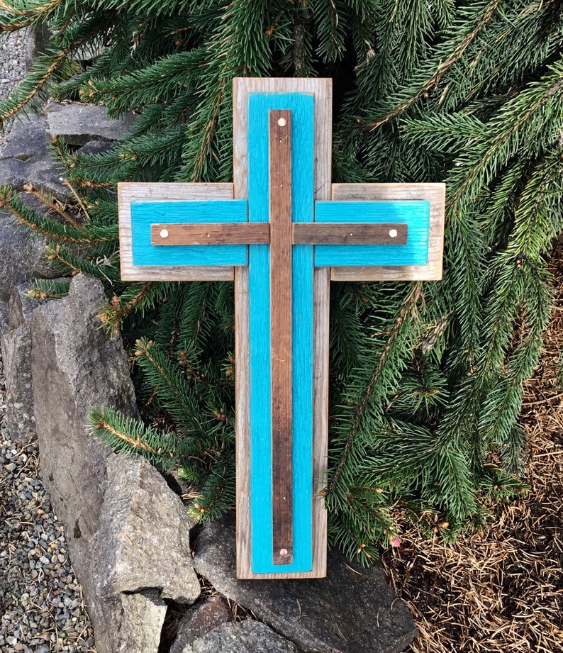 Rustic Wood Cross Rustic Wooden Cross Christian Wall Decor - Etsy 日本