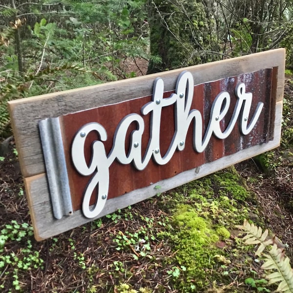 Gather Sign - Etsy