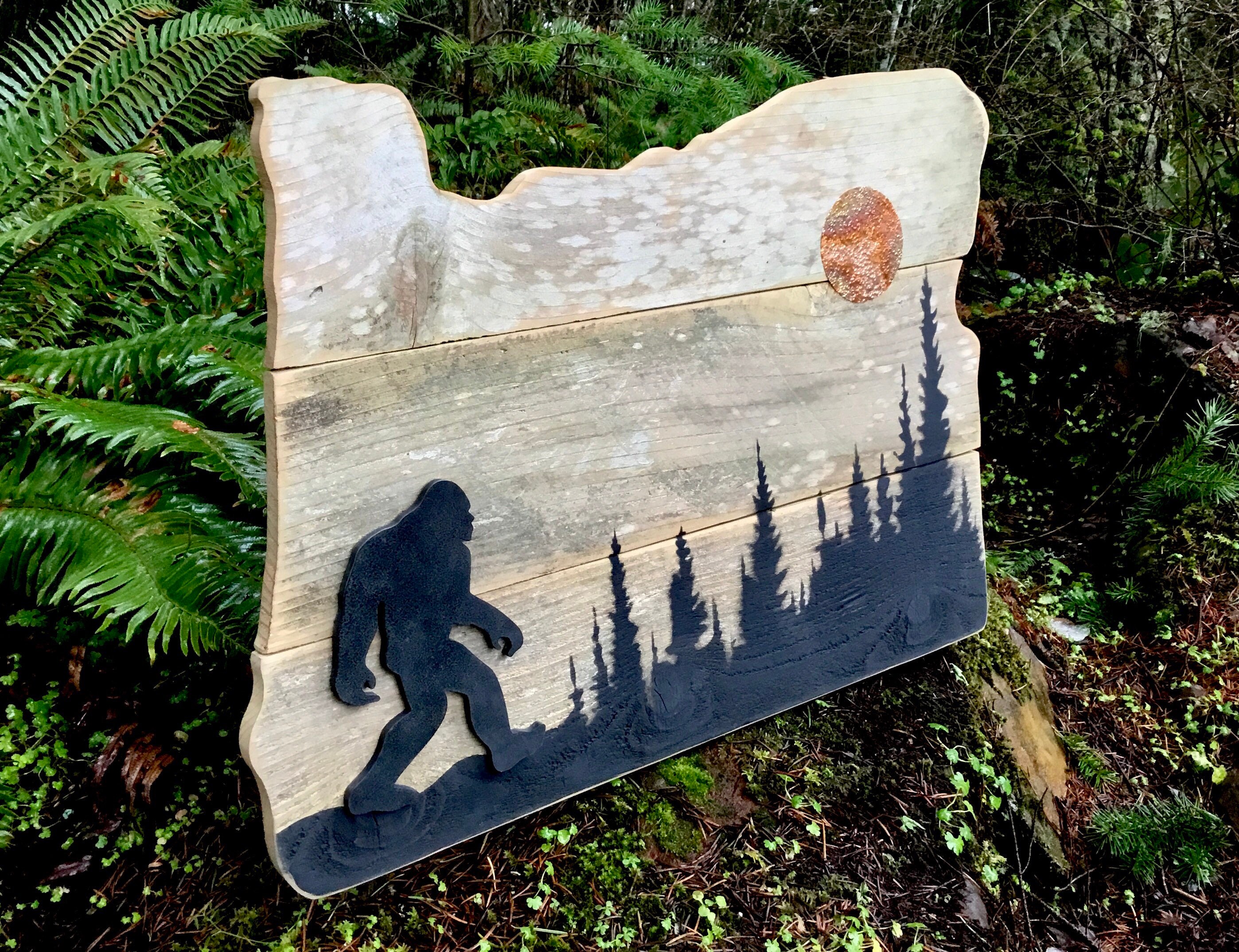 Bigfoot Decor, Bigfoot Art, Sasquatch, Sasquatch Sign, Bigfoot ...