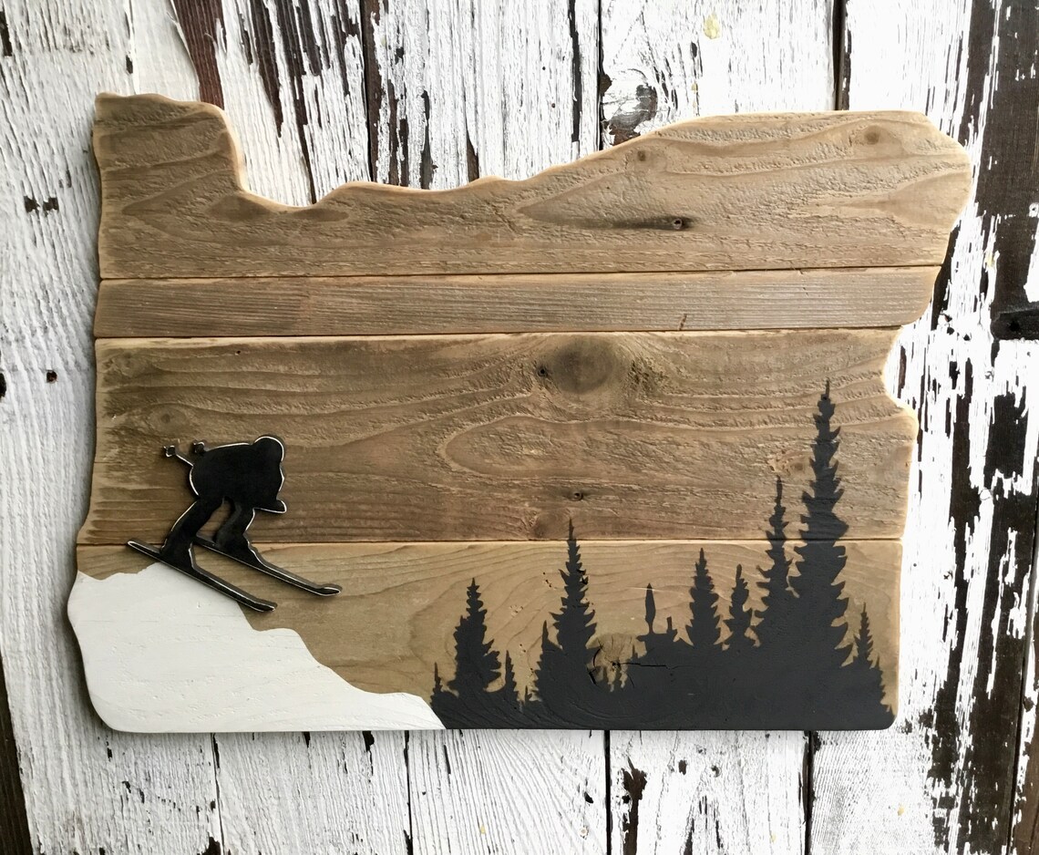 SKI/SNOWBOARD FREE Shipping Snowboard Sign Snowboarding | Etsy