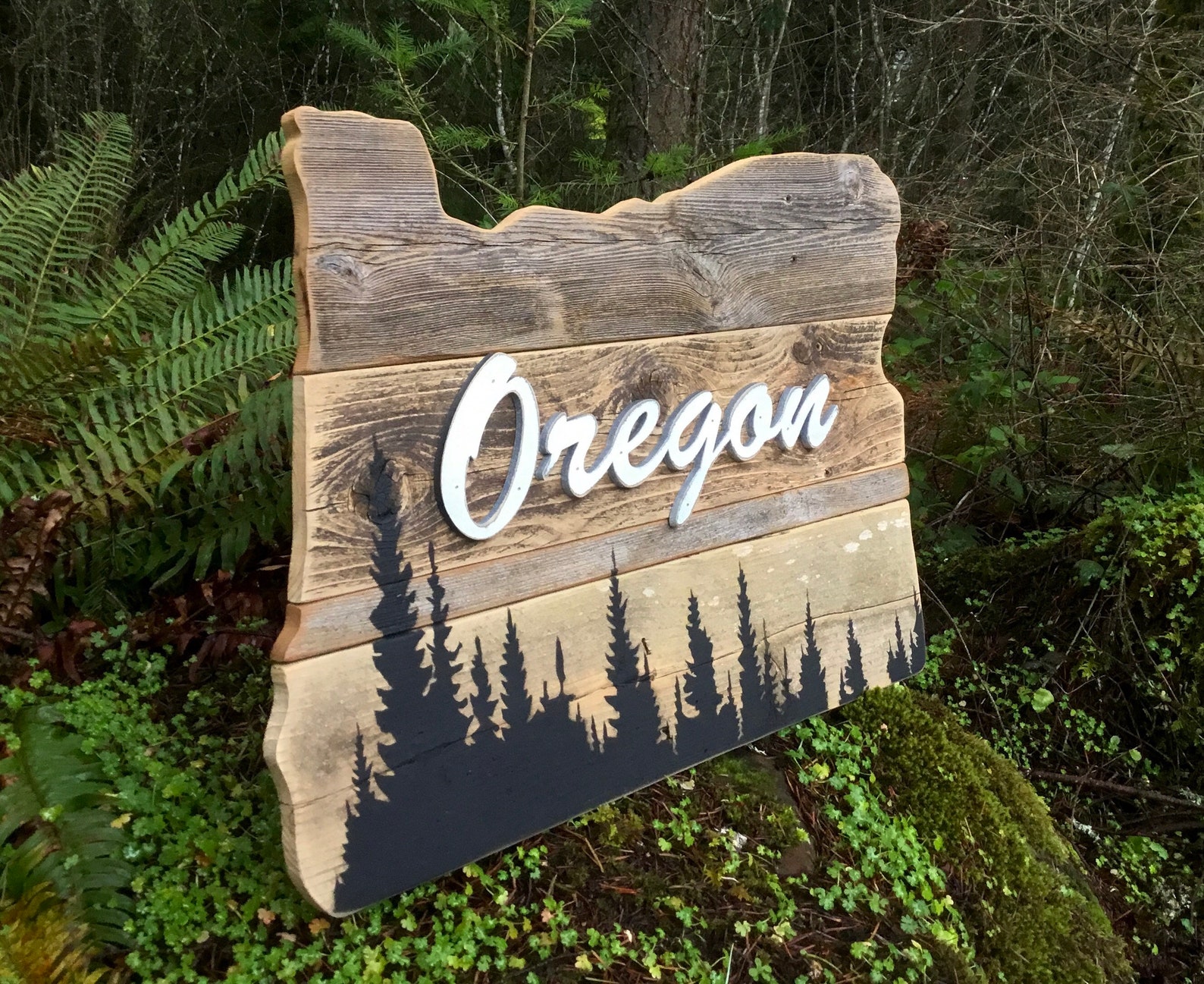 FREE SHIPPING Oregon Sign Oregon State Decor State Wall - Etsy