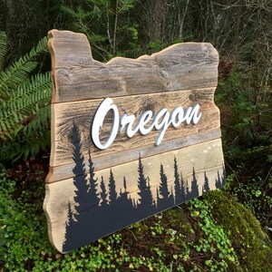 FREE SHIPPING, Oregon Sign, Oregon State Decor, State Wall Art, Oregon ...