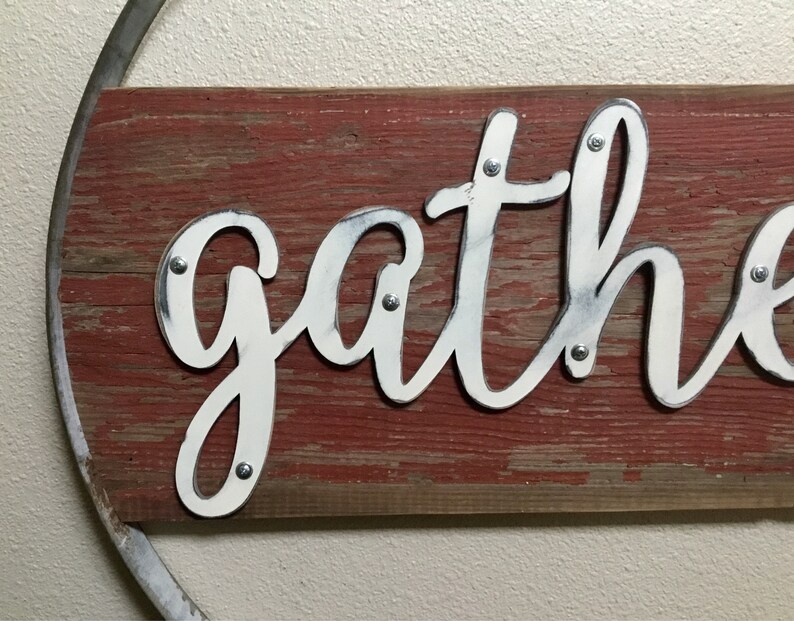 Gather Sign Gather Wood Sign Red Gather Sign Wine Gifts - Etsy