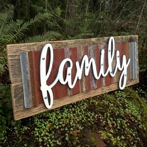 Family Sign, Family Decor, Family Room Decor, Rustic Home Decor, Rustic ...