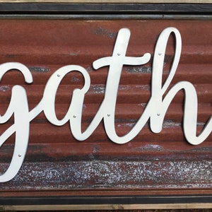 EXTRA LARGE Gather Sign, Gather Sign, Gather Signs, Rustic Gather Sign ...