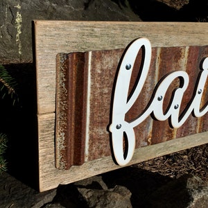 Rustic Faith Sign, Faith Signs, Rustic Home Decor, Rustic Wall Decor ...