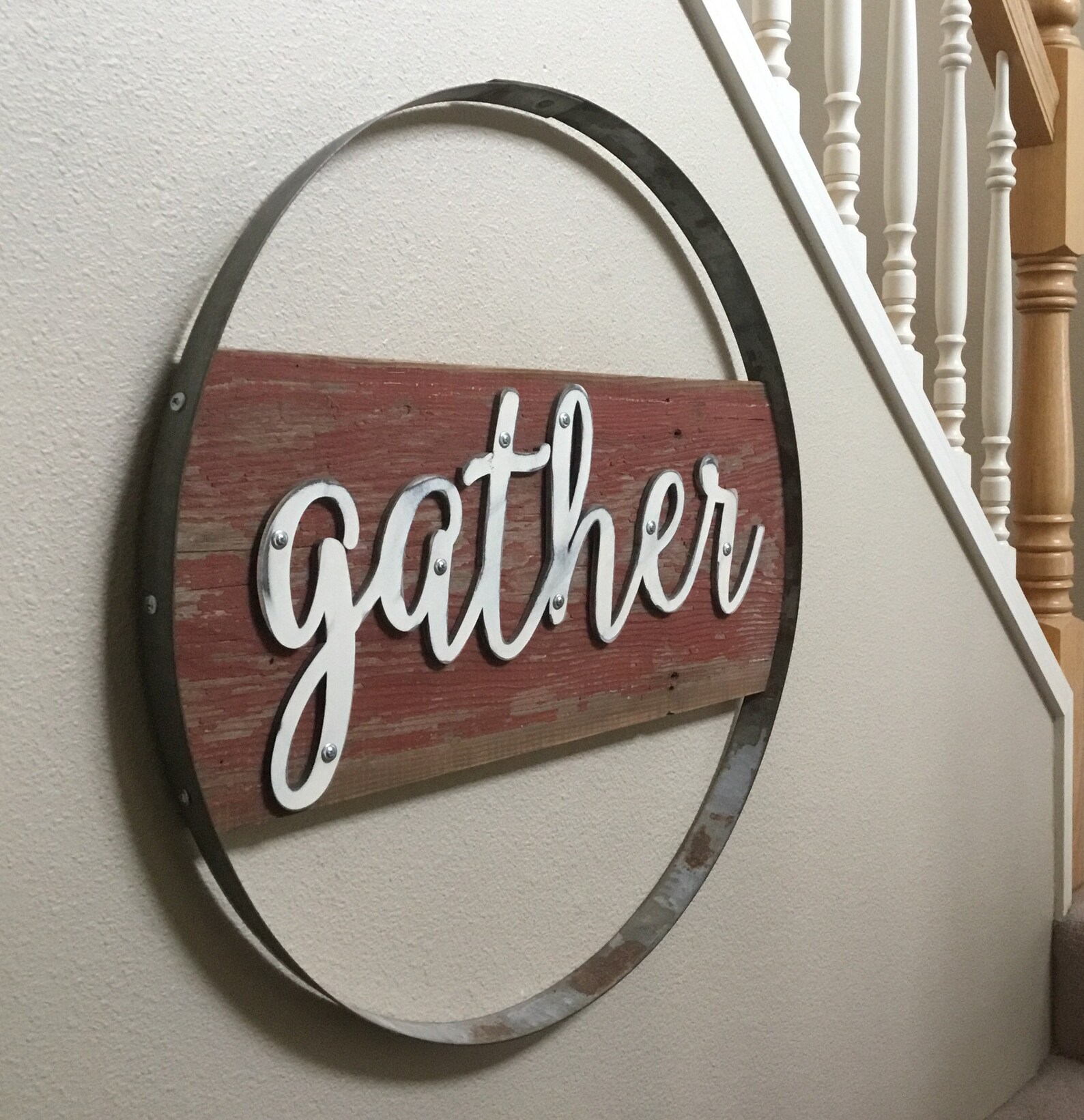 Gather Sign Gather Wood Sign Red Gather Sign Wine Gifts - Etsy