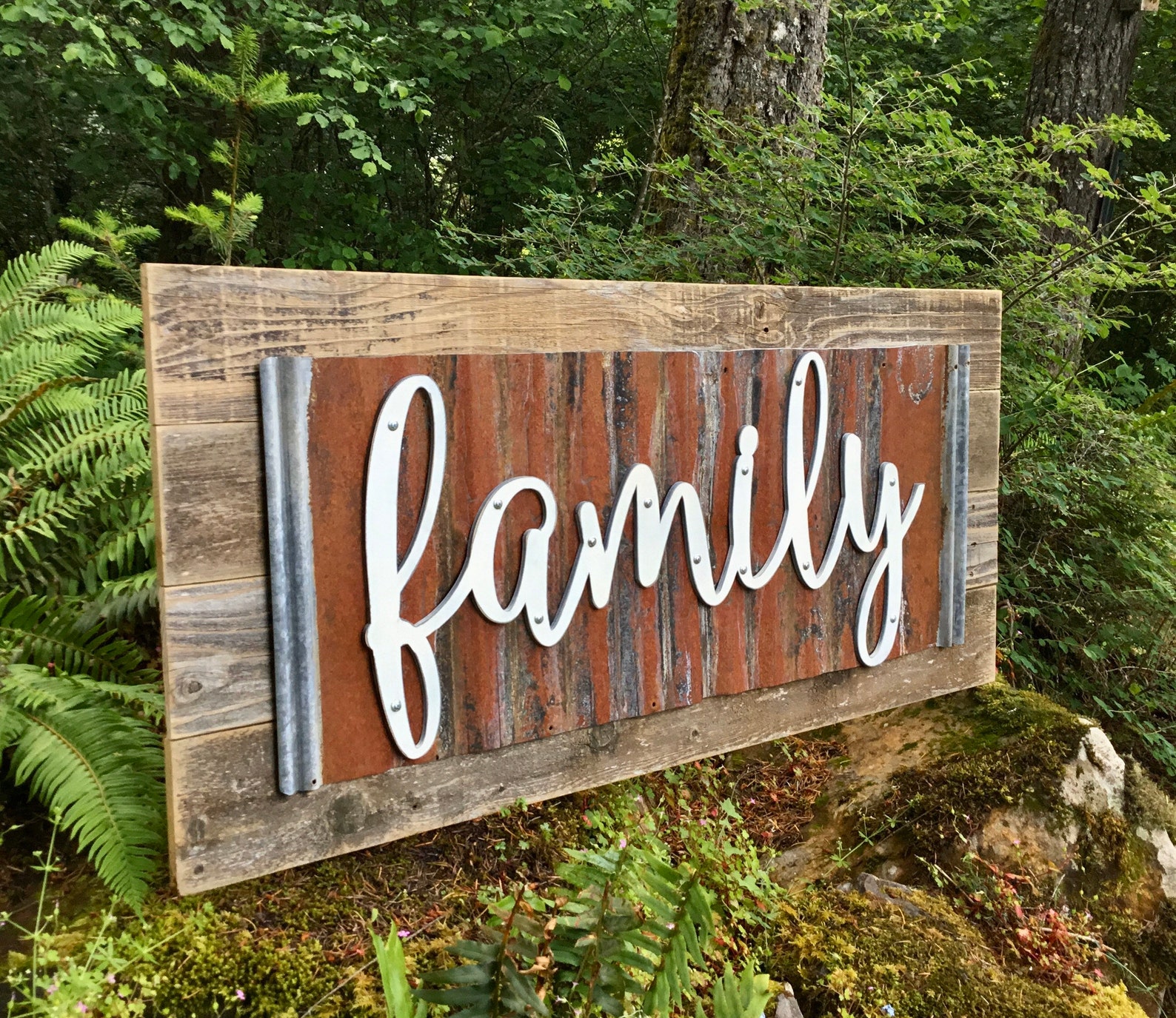Large Family Sign Wood Signs Family Signs Rustic Home | Etsy