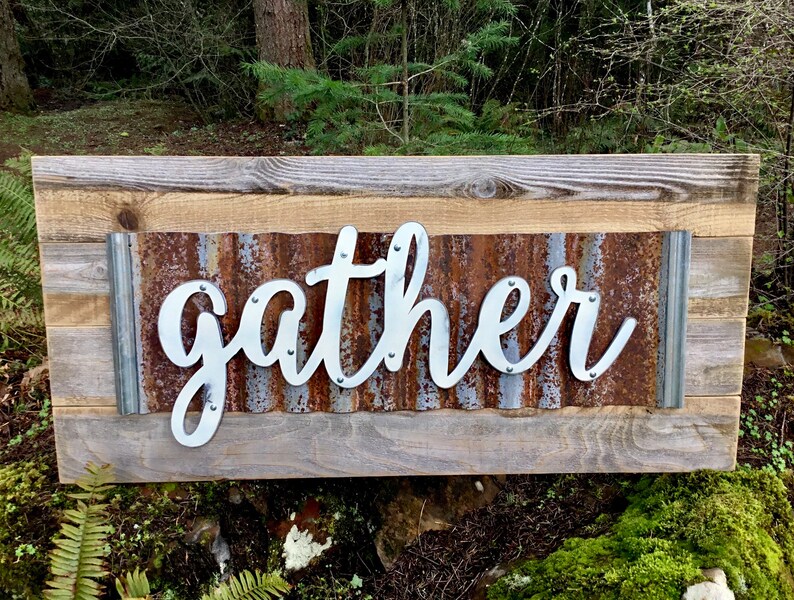 Extra Large Gather Sign Wood Signs Gather Wedding Signs - Etsy