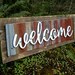 Welcome Sign, Welcome Wedding Signs, Rustic Home Decor, Rustic Wall ...