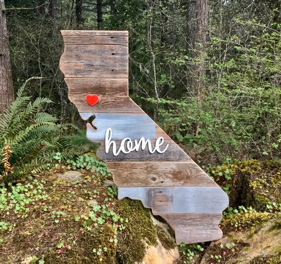 Large California Wood Sign California Gift Wood California | Etsy