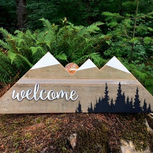 Mountain Wall Art, Mountain Decor, Explore Sign, Mountains, Central ...