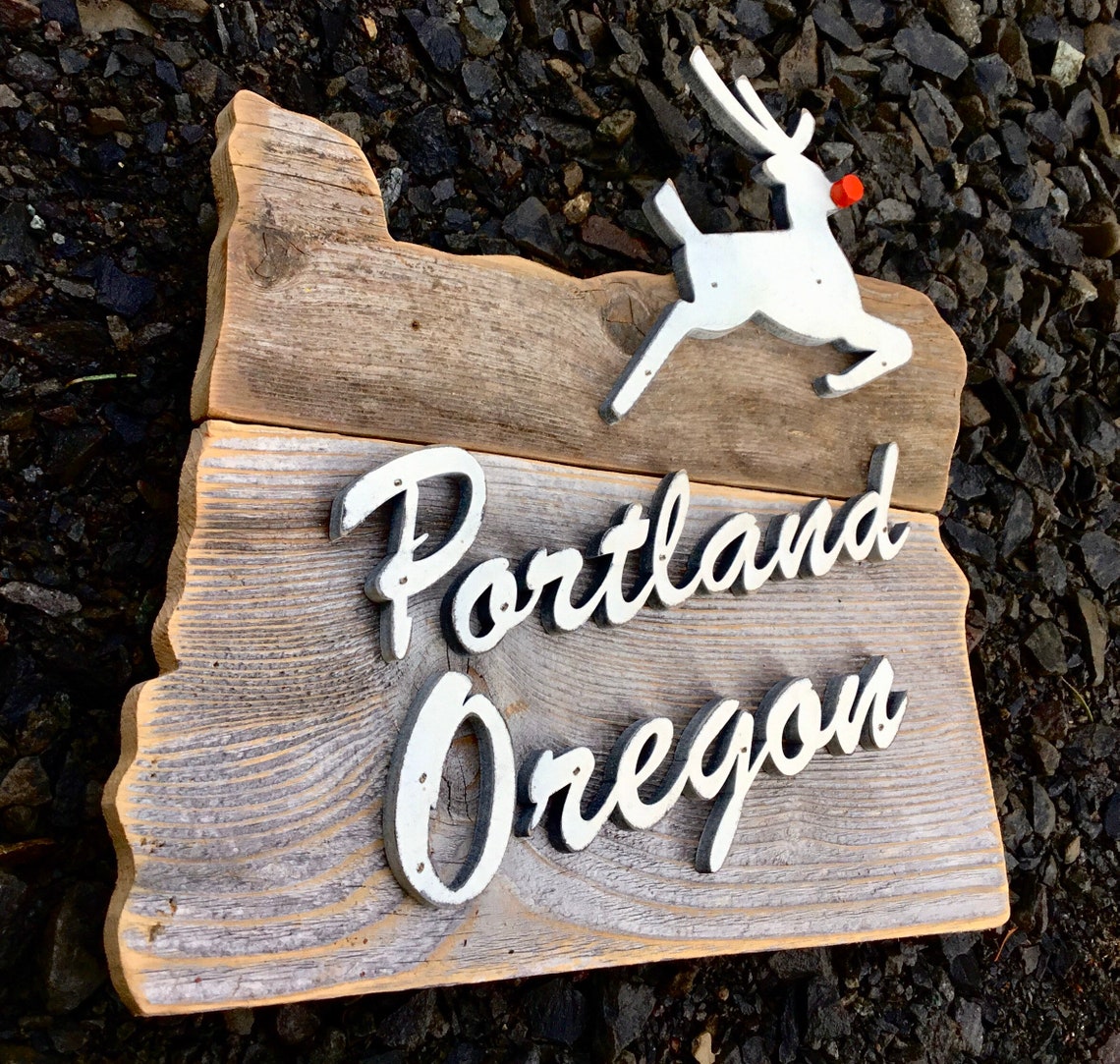 Portland Oregon Sign Portland Oregon Old Town Sign White - Etsy