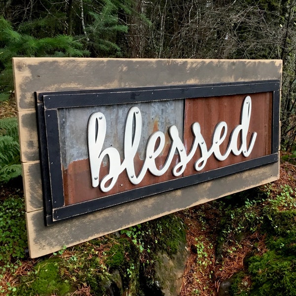 Blessed Sign - Etsy