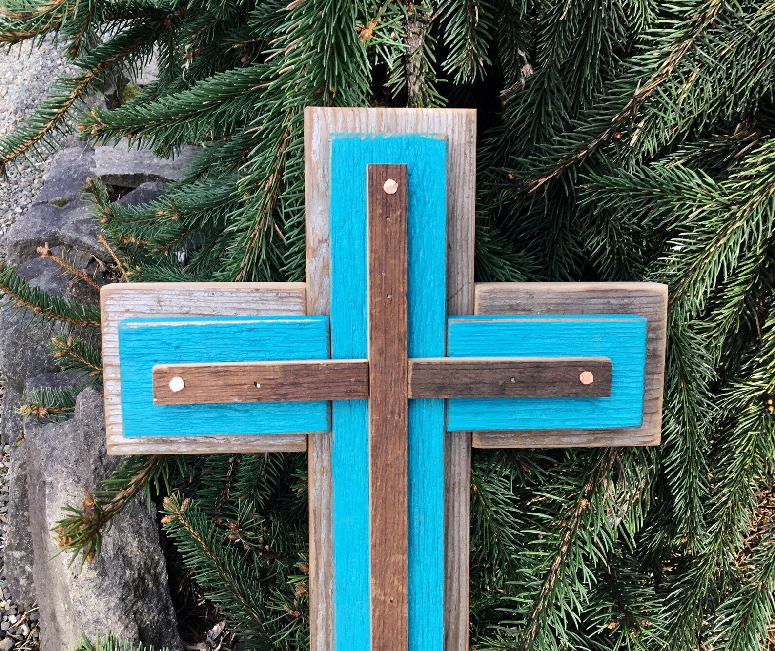 Rustic Wood Cross Rustic Wooden Cross Christian Wall Decor | Etsy