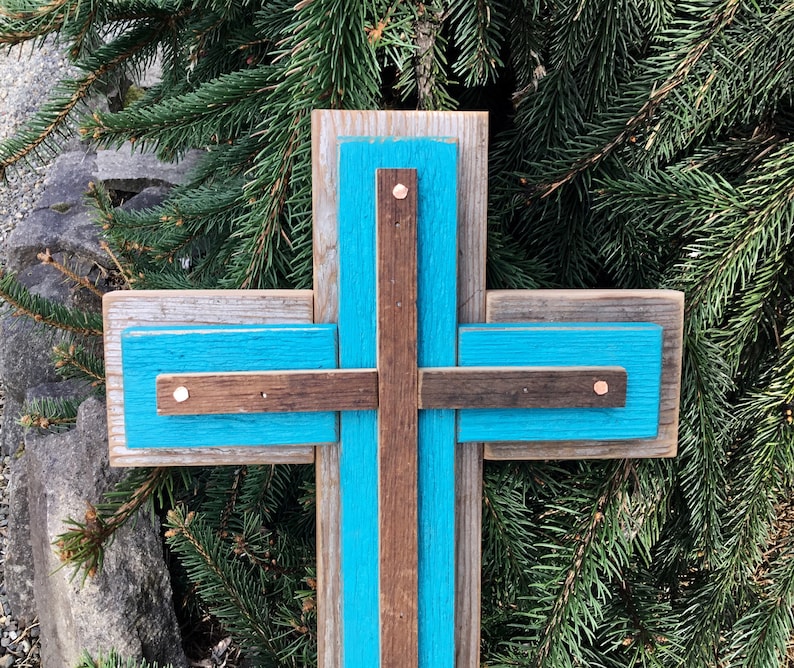 Rustic Wood Cross Rustic Wooden Cross Christian Wall Decor - Etsy 日本