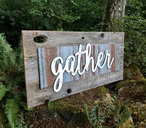 Extra Large Gather Sign Wood Signs Gather Wedding Signs | Etsy
