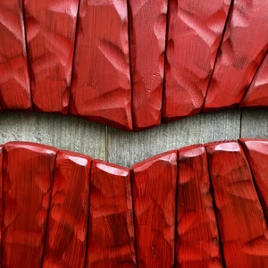 Red Lips, Salon Decor, Kiss, Lipstick, Love, Marilyn Monroe Lips, Wood ...