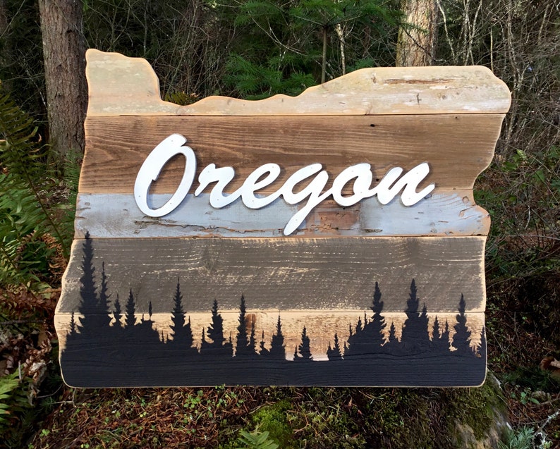 Large Oregon Sign Oregon Wood Sign Oregon Decor Oregon - Etsy