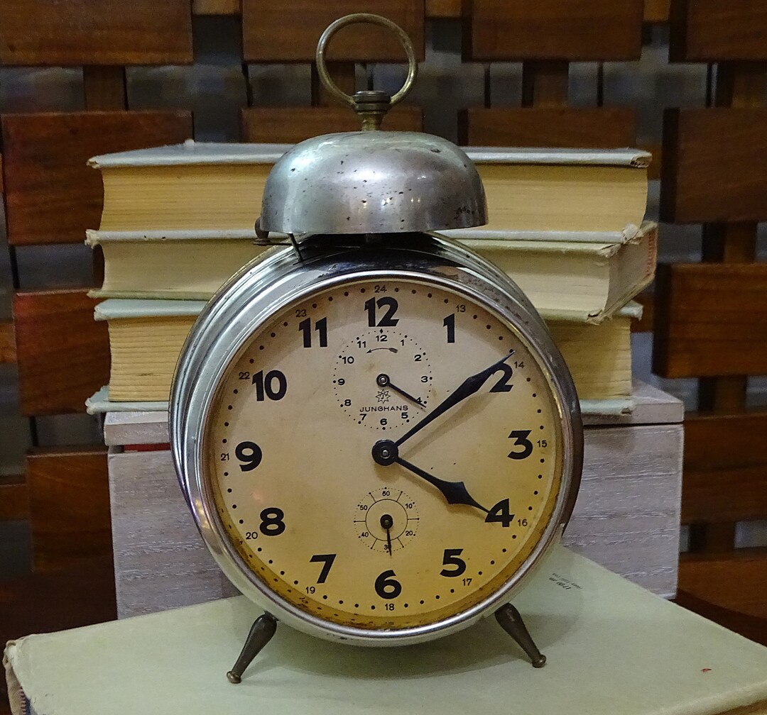 Antique German Alarm Clock Junghans, Vintage Alarm Clock, Working ...