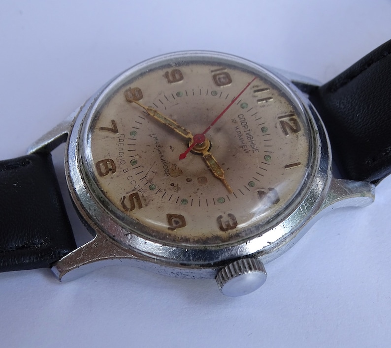 Rare Vintage Watch Sportivnie-17jewels, Vintage Men's Wrist Watch ...