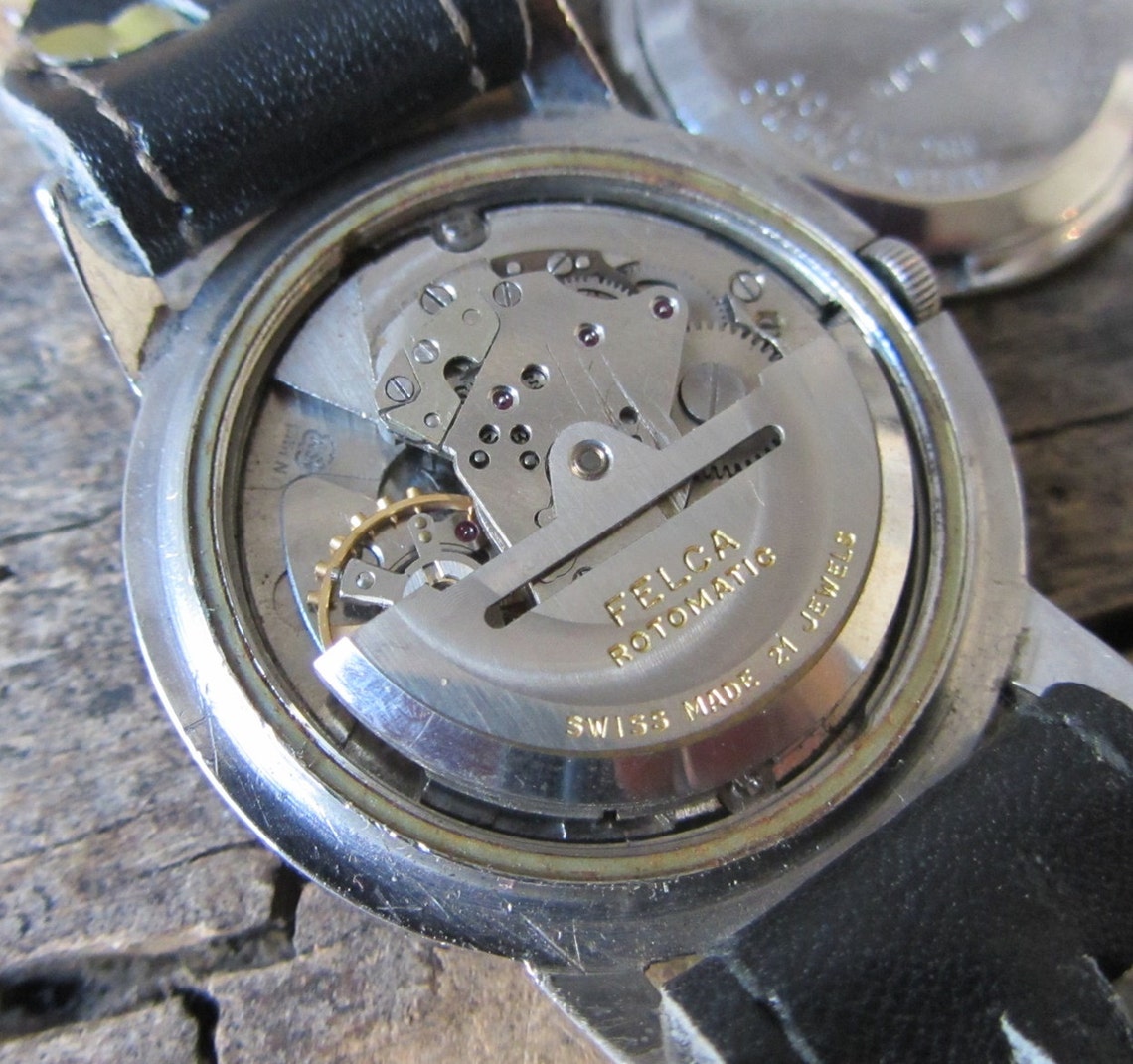 Very Rare Vintage Watch Felca Sportmaster Rotomatic Nivaflex Automatic ...